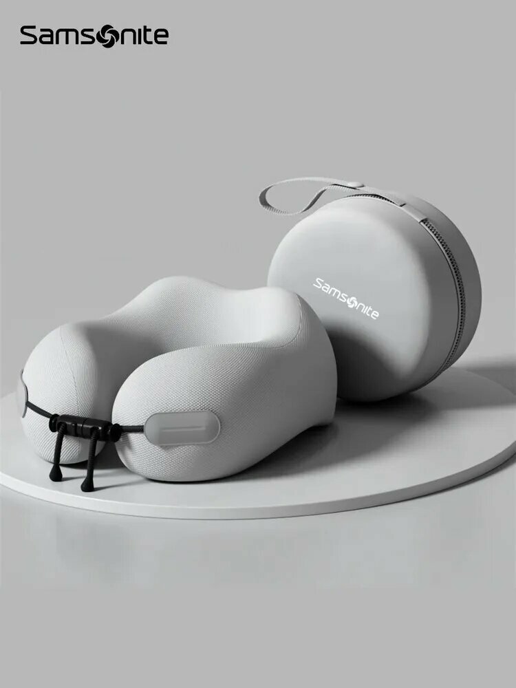 Подушка для путешествий Samsonite, для шеи, эргономичная, мягкий материал