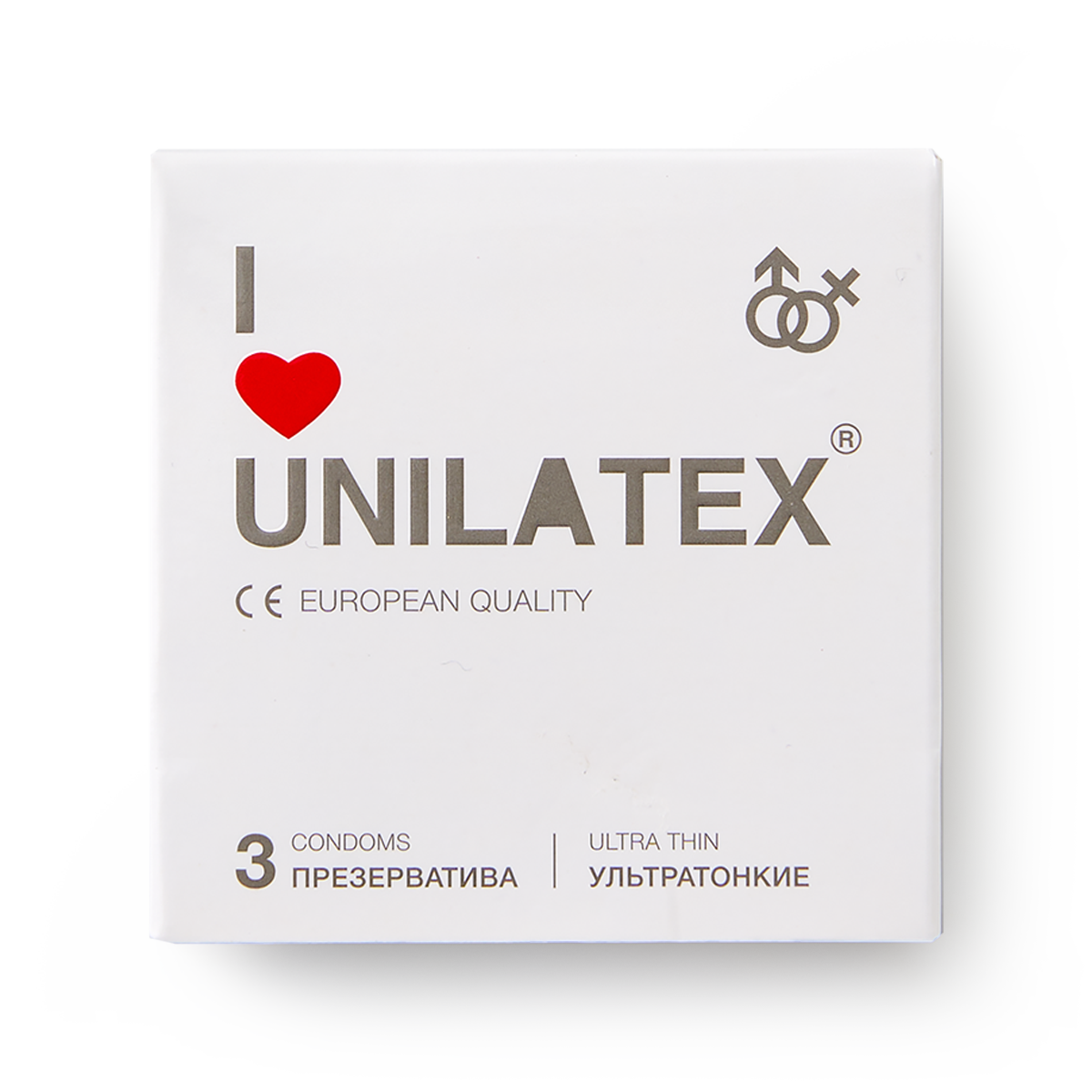 Презервативы Unilatex "Ultra Thin", натуральный латекс, ультратонкие, 3 шт.