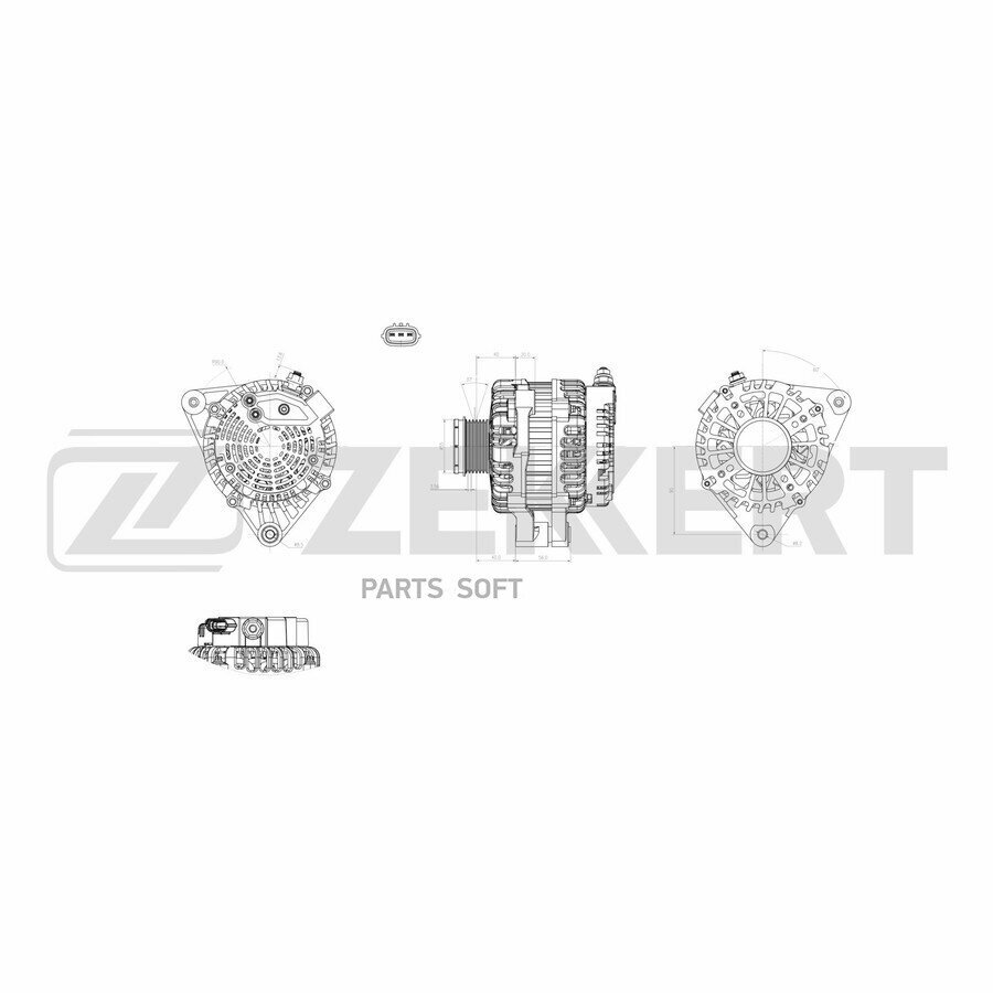 ZEKKERT GE-1023 Генератор Chery Tiggo 4 (T17) 17- ()