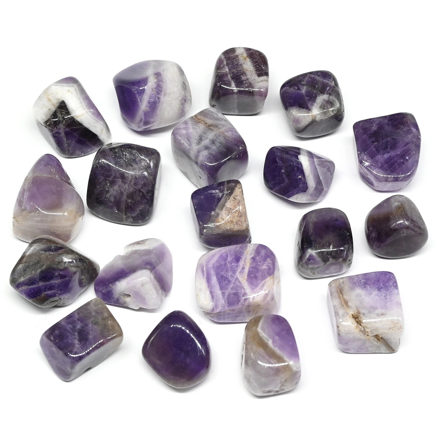 Аметист галтовка фракция 10-20мм, упаковка 100г .