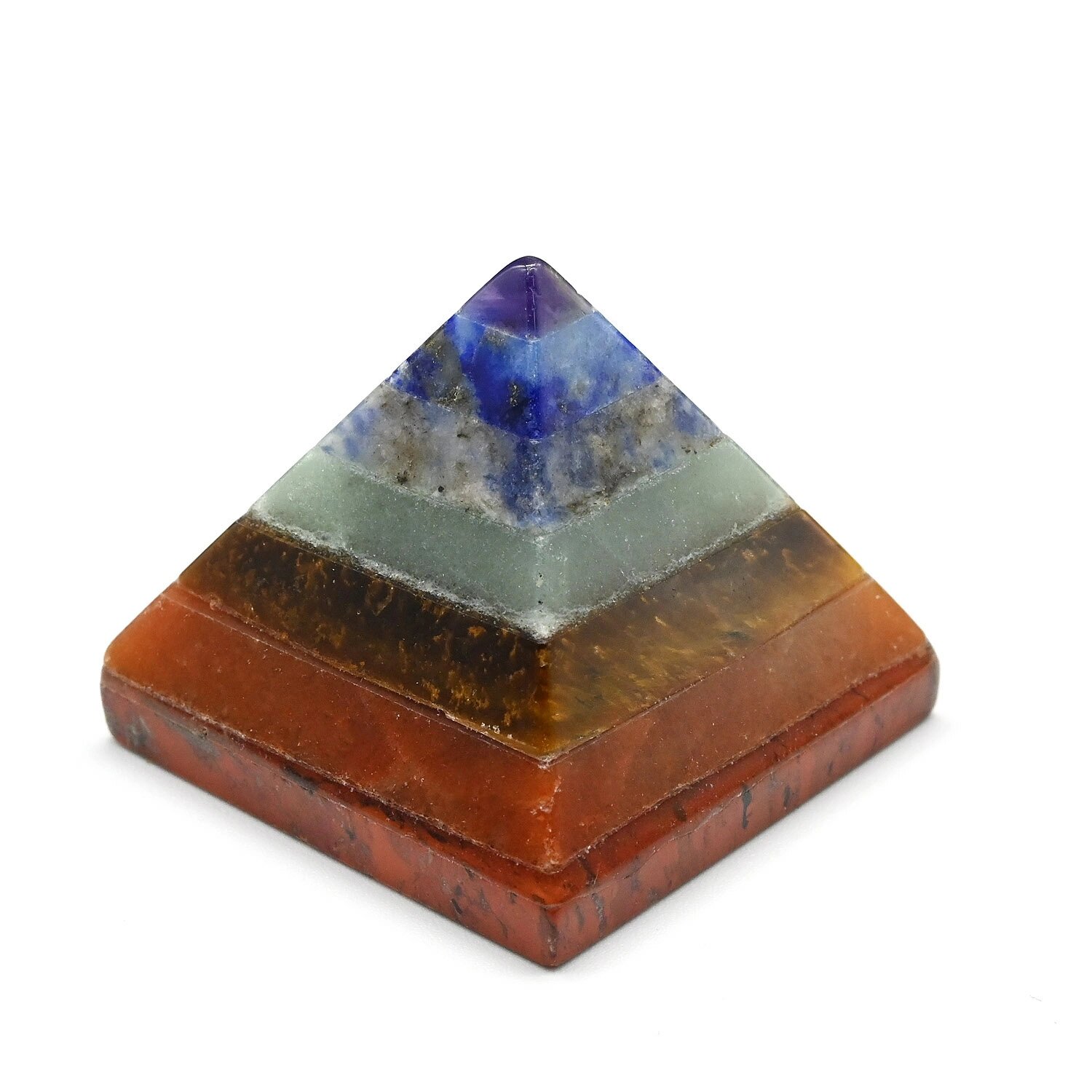 Пирамидка "7 чакр" из самоцветов 30*30*25мм .