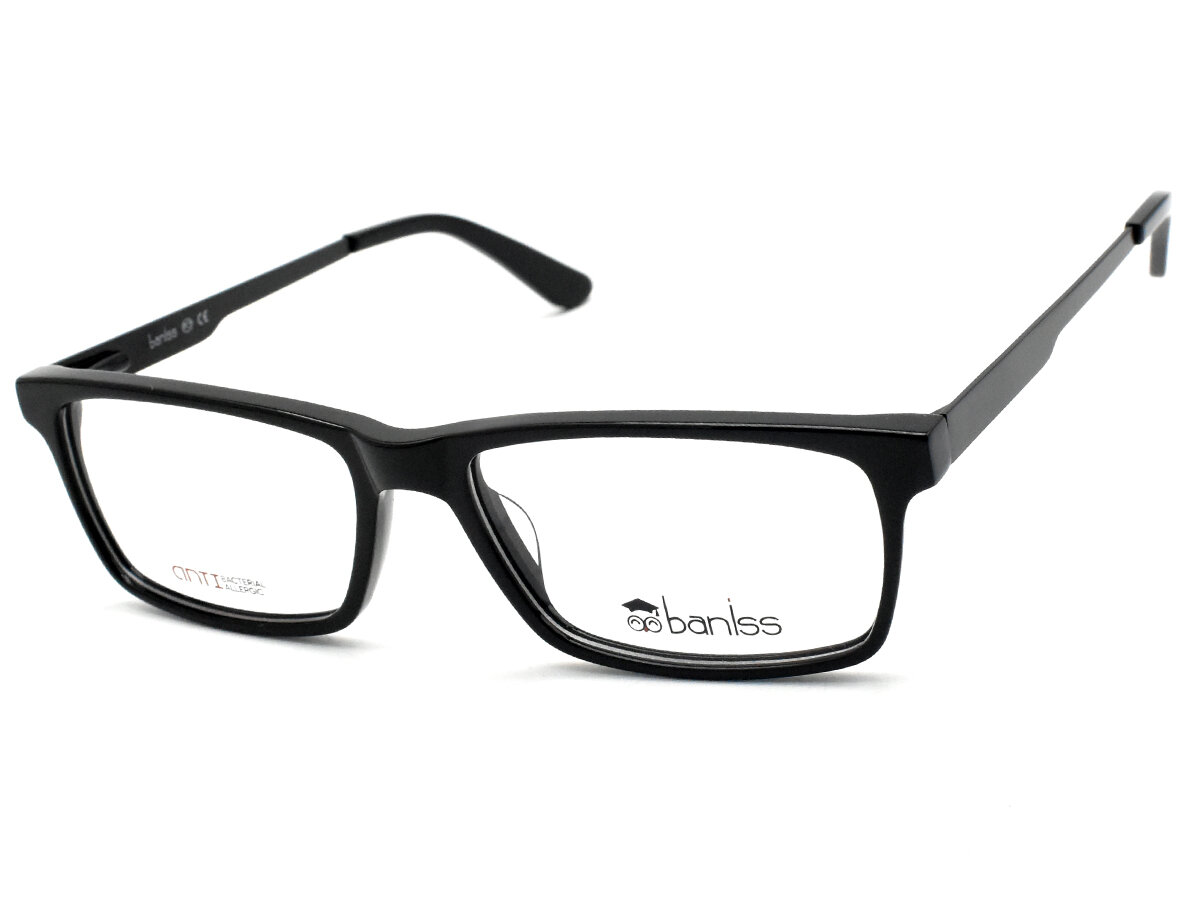 Оправа для очков BANISS BS8087 C01 пол Мужской форма оправы Прямоугольная цвет оправы Чёрный