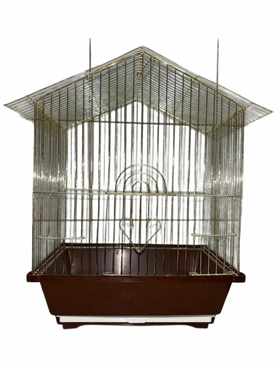 Клетка для птиц Triol 2101G, золото 30х23х39 см