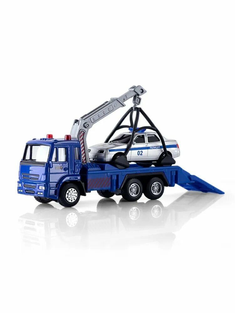 Xiaomi YouPin Игрушка детская машинка металлическая КАМАЗ Эвакуатор 1:54