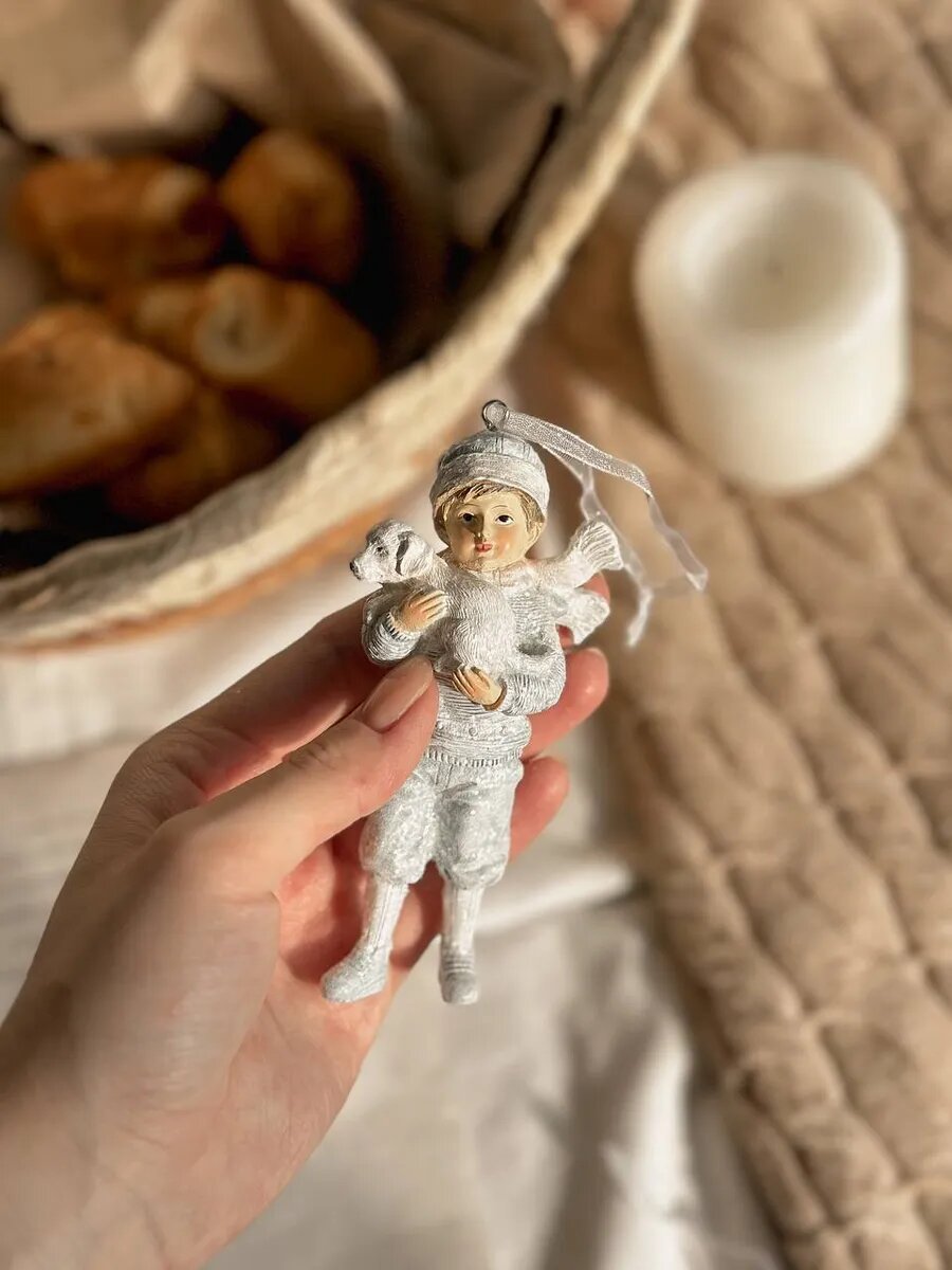 Елочная игрушка ретро дети