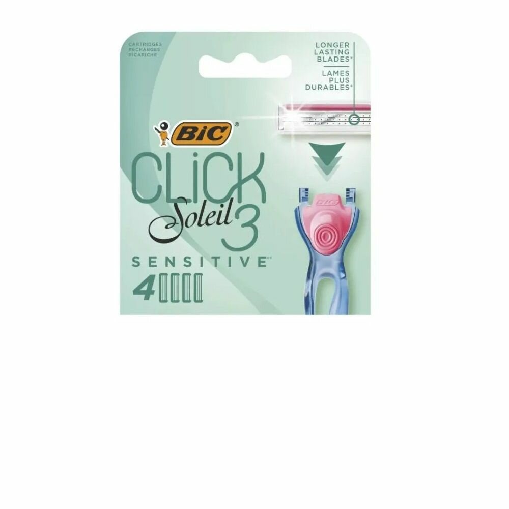 Сменные кассеты для бритья BIC Click 3 Sensitive, женские 4 шт
