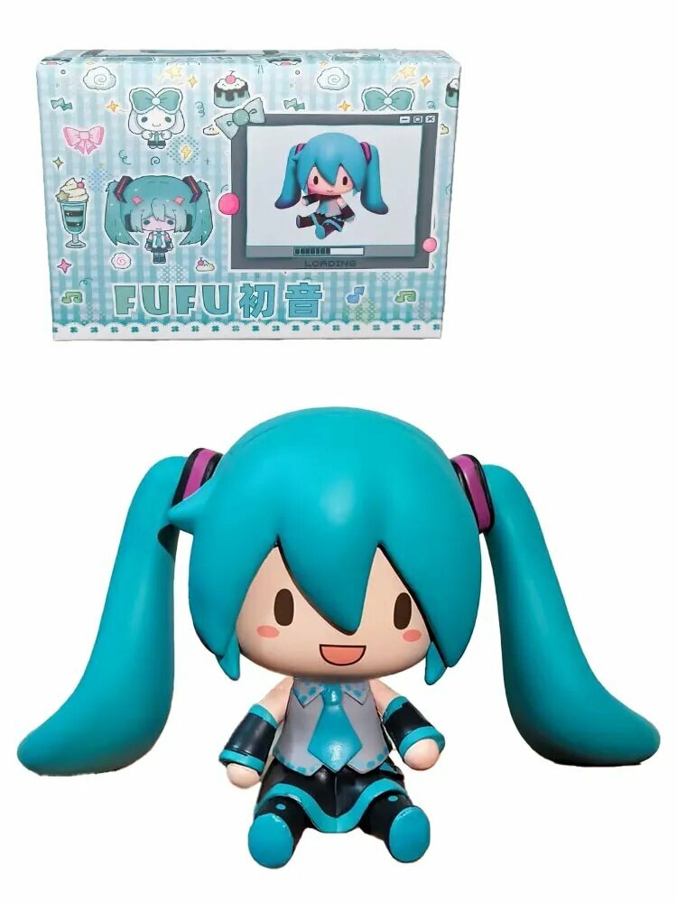 Aниме фигурка Мику Хацунэ FuFu / Hatsune Miku Способ упаковки: пакетМатериал изделия: пвхразмер продукта