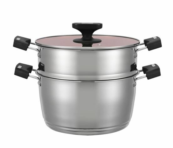 Мантоварка 8,5л SAKURA SA-741, зеркальная полировка, 1 уровень + доп. секция