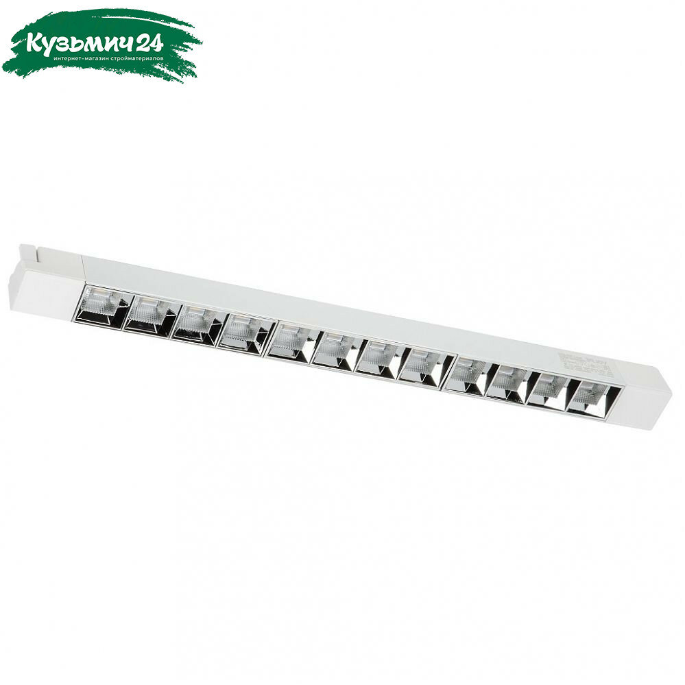 Светильник-прожектор светодиодный Volpe ULB-Q282 трековый линейный UL-00010123 корпус белый, 30 Вт, 4000K нейтральный белый свет, 1 шт