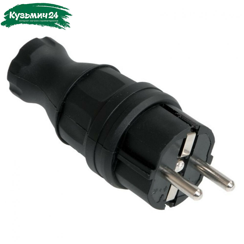 Вилка каучук Iek IP44 с/з 220 В, 16 А