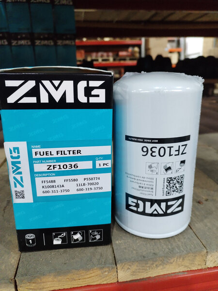 Фильтр топливный ZMG ZF1006, для Hino, Hyundai, Caterpillar, Kubota, дизельный