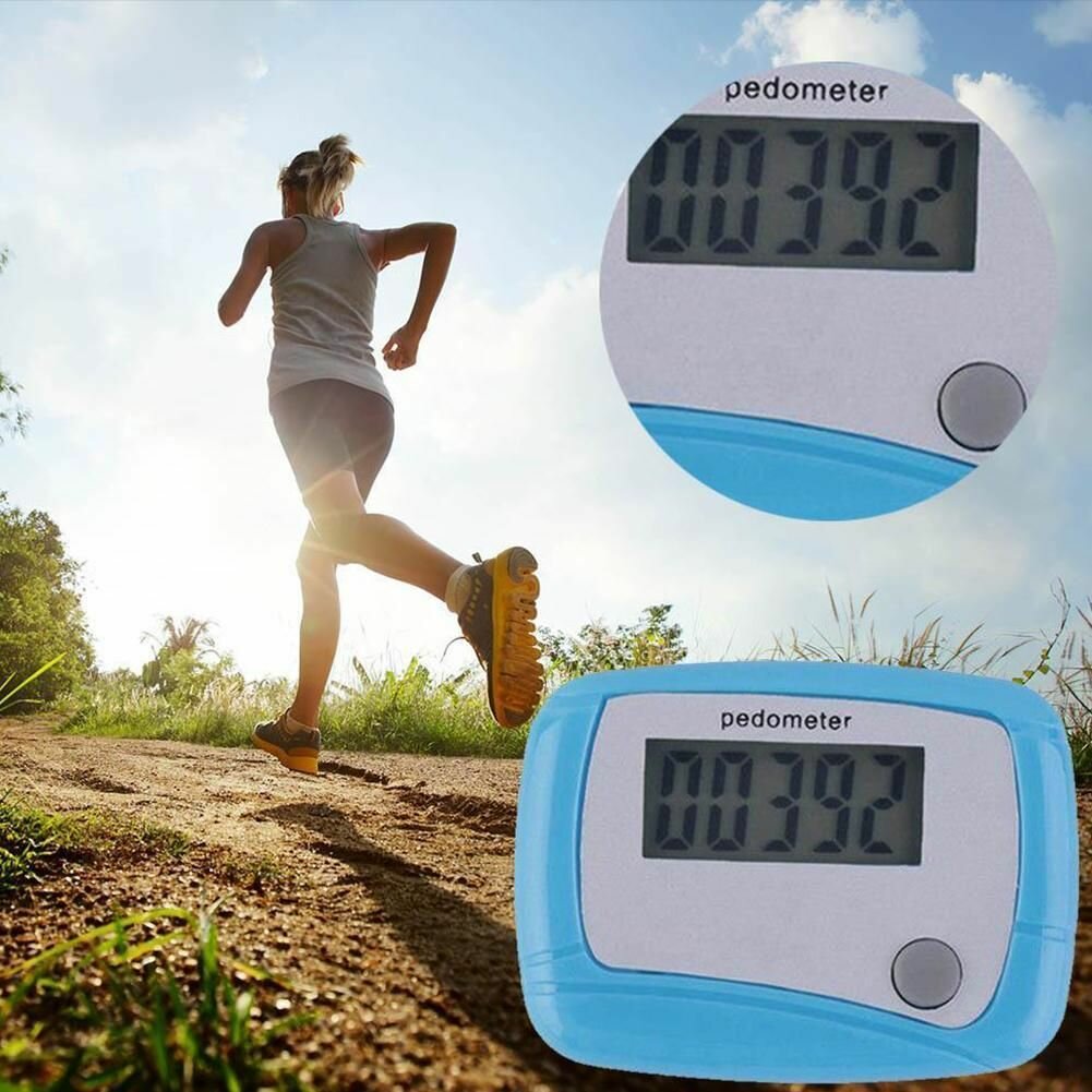Электронный шагомер с ЖК-дисплеем и одной кнопкой