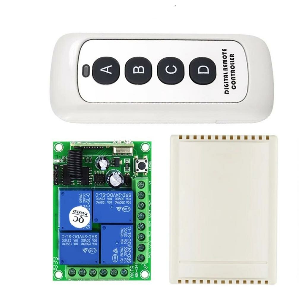 12-канальный беспроводной модуль управления для гаражных ворот, Белый
