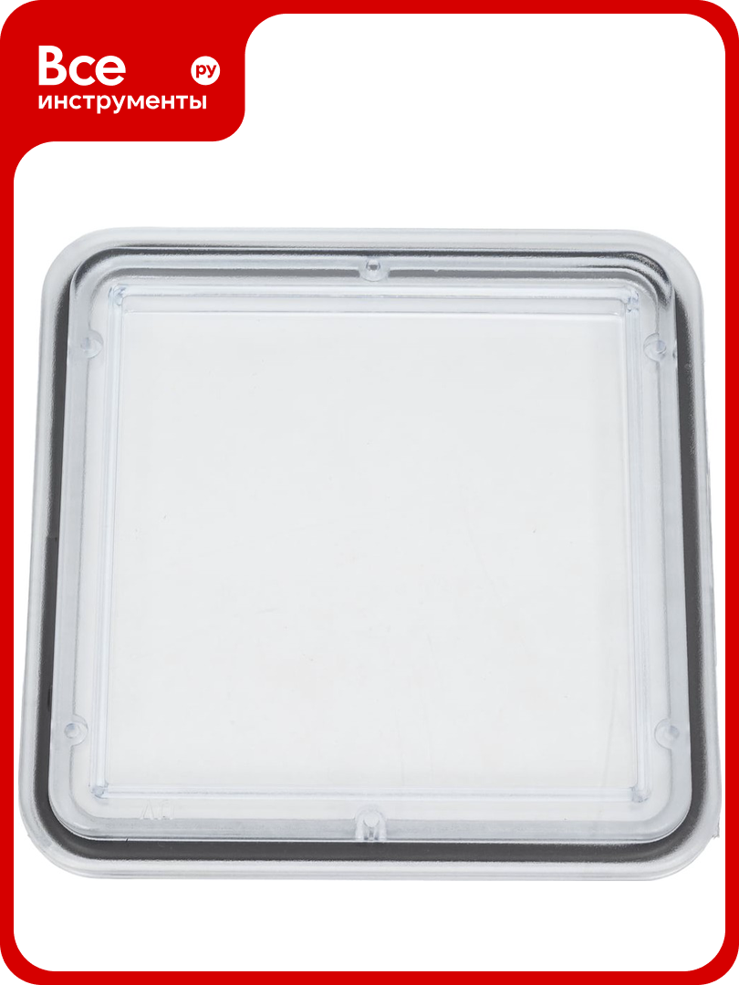 Смотровое окно тризам 117х117 мм, поликарбонат с уплотнителем EPDM, ОС02. В TRZ0068