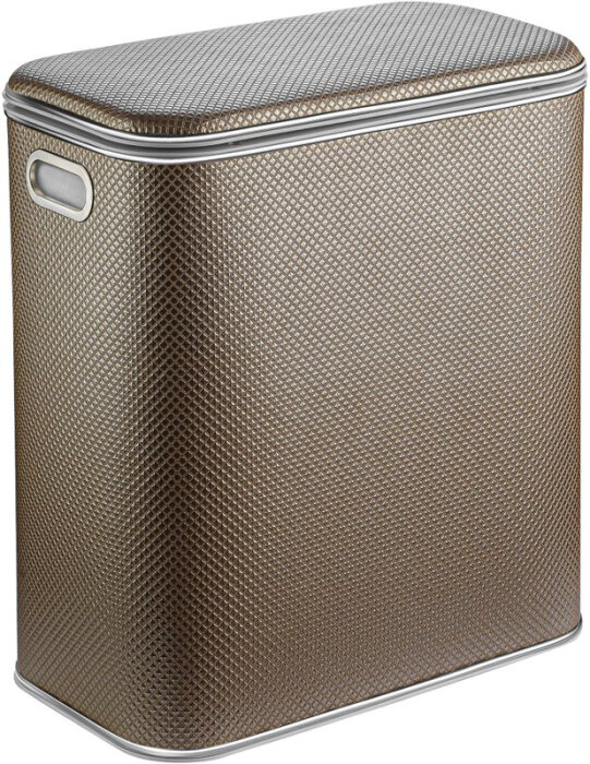 Корзина для белья Geralis RBH-M темная, хром, малая