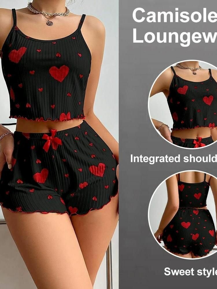 Пижамный комплект с любовной кофточкой