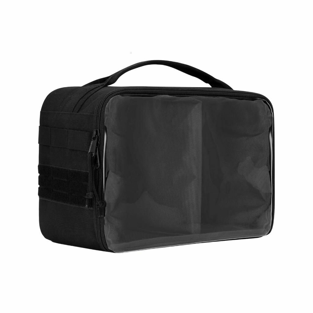 Транспортировочный чехол для спортивных мешков с песком на 8 мешков, прозрачное отделение из ПВХ, доступный задний карман на молнии