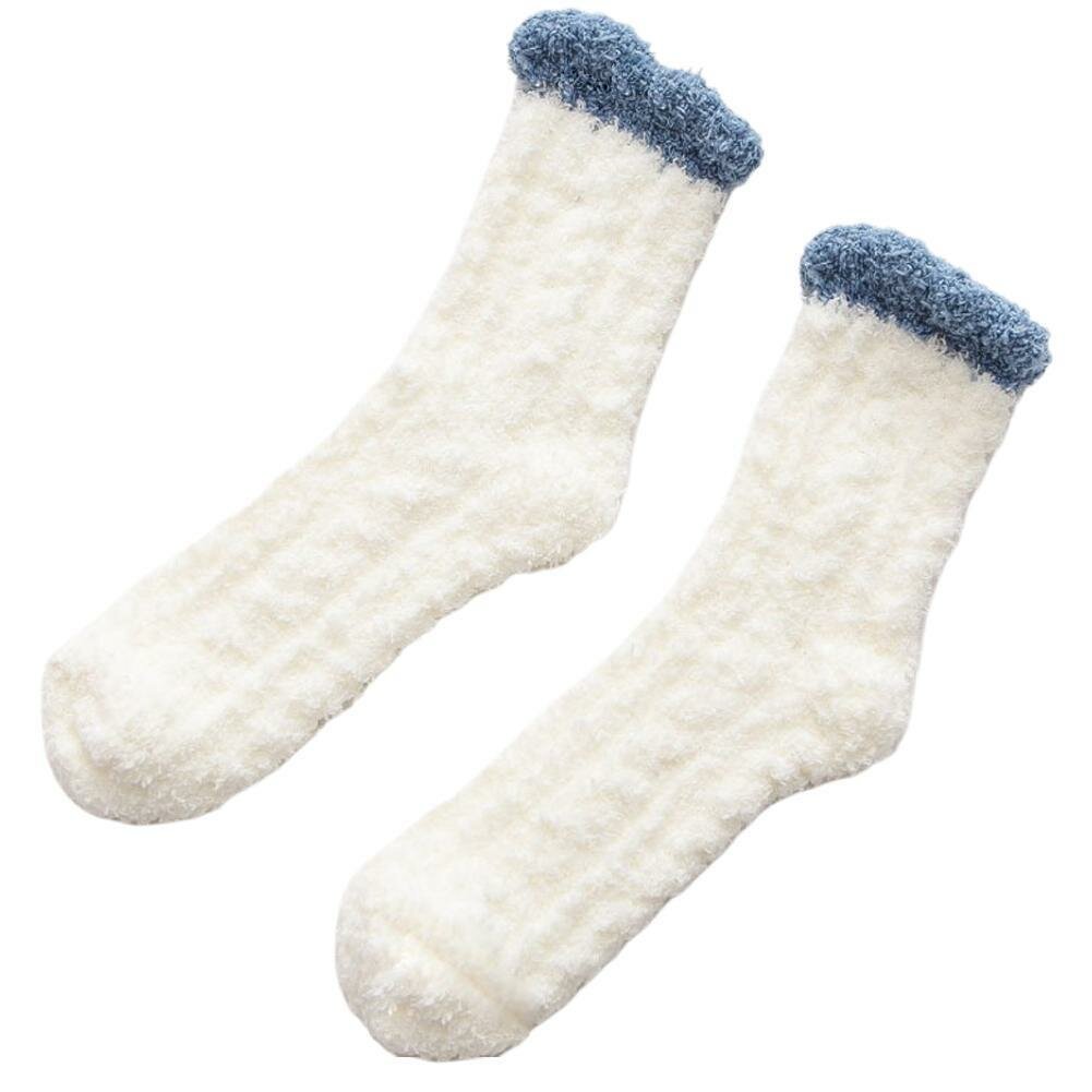 Носки из кораллового флиса, тёплые, яркие цвета