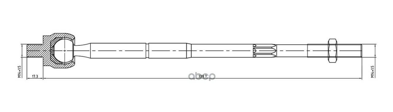 Тяга рулевая L/R S&K арт. SKTR1095