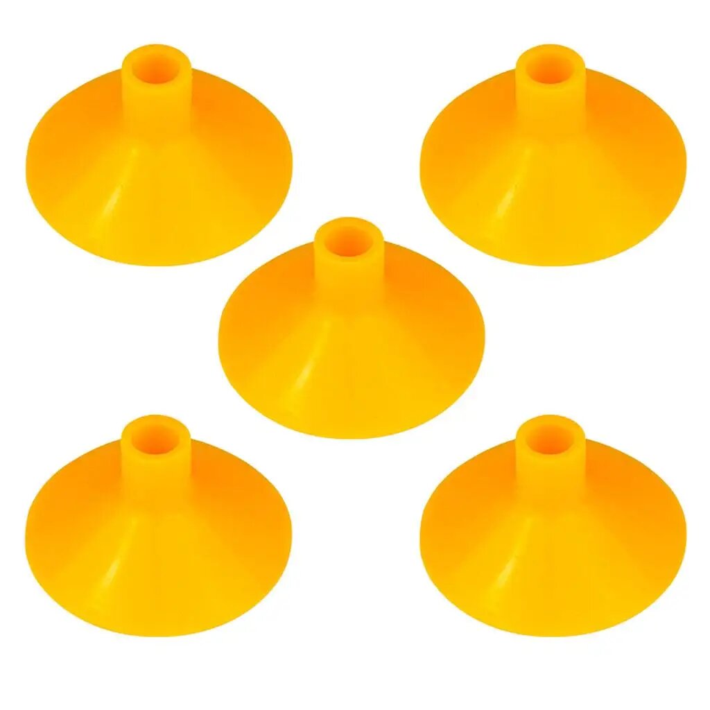 Резиновые присоски для стрел Perfeclan, 5 штук Желтый, Yellow