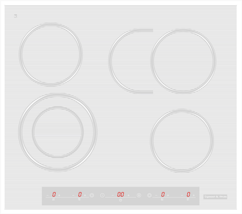 Варочная поверхность Zigmund & Shtain CNS 259.60, стеклокерамика, независимая, 4 конфорки