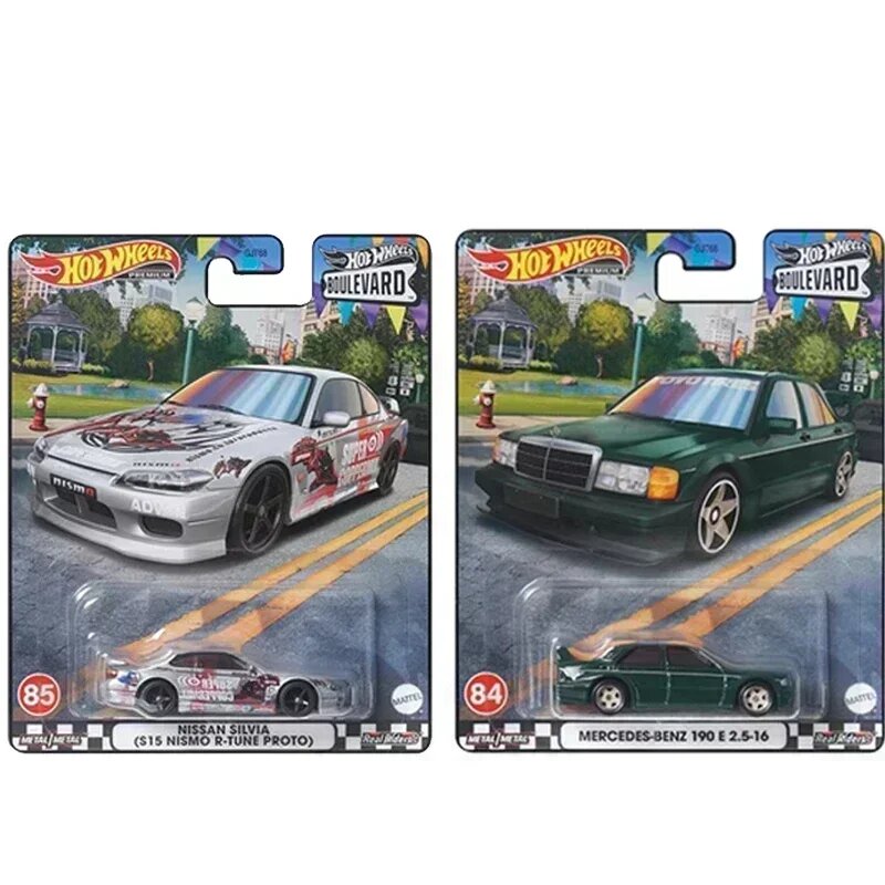 HOT WHEELS Premium Car Boulevard Audi S4 Porsche 911 Turbo Nissan Silvia GJT68-2PCS(84-85)