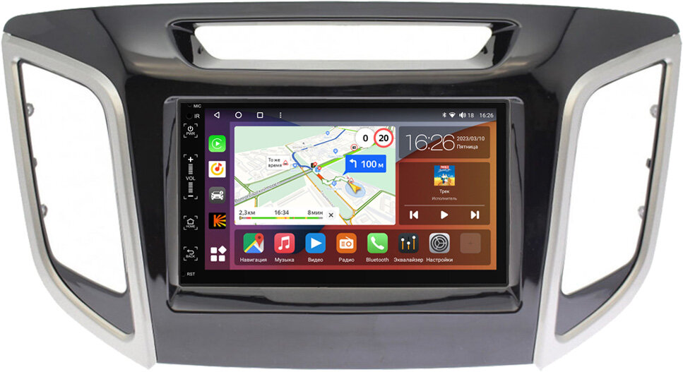 Штатная магнитола Hyundai Creta 2016-2021 (глянец) Canbox H-Line 5513-RP-11-657-287 Android 10 (4G-SIM, 4/64, DSP, IPS)