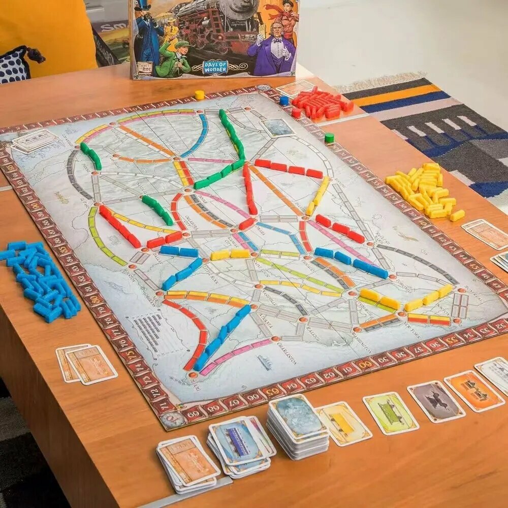 Настольная игра, American version，Ticket to Ride, для 2-5 игроков — фото 1