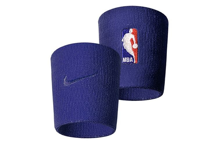 Запястники мужские Nike дышащие защитные, синие, ONE SIZE