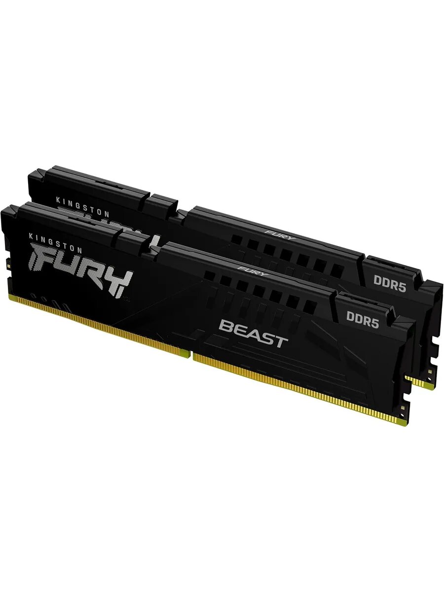 Модули памяти FURY Beast Black 64 ГБ (32x2 ГБ) 5200МГц