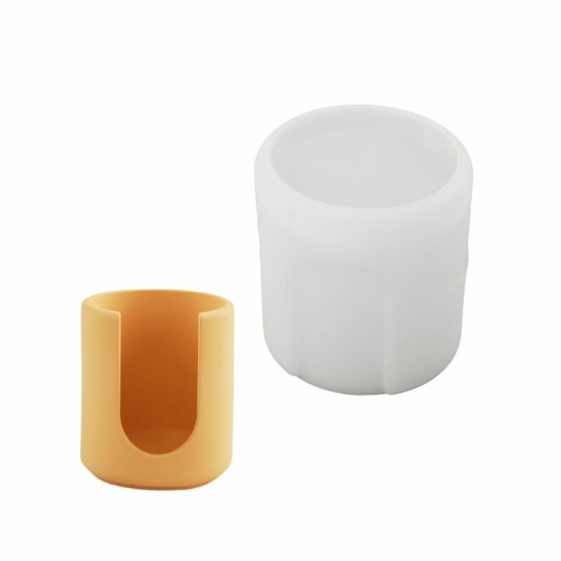 Подсвечник для эфирного масла, печь плавления воска, диффузор, силиконовая форма-цилиндрический тип 1