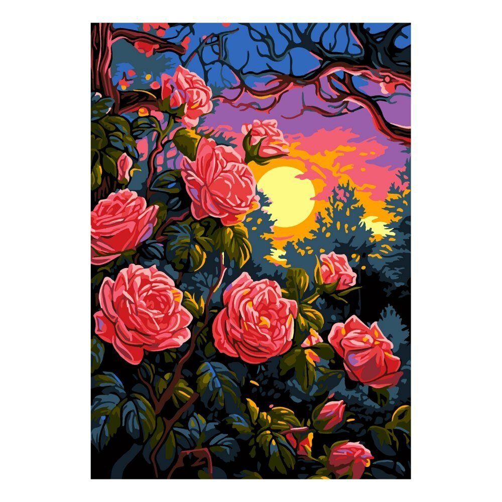 Набор для творчества LORI. Картина по номерам на картоне "Таинственный сад"