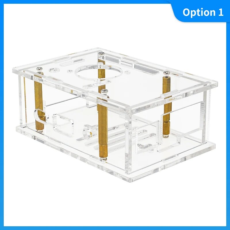 Прозрачный акриловый корпус для Orange Pi 4A с вентилятором Case