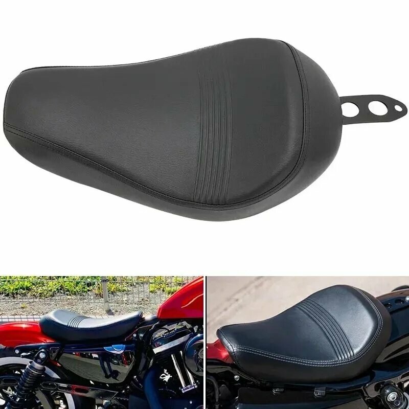 Мотоциклетное черное переднее сиденье для водителя Harley Sportster XL 1200 883 72 Forty Eight 2016-up