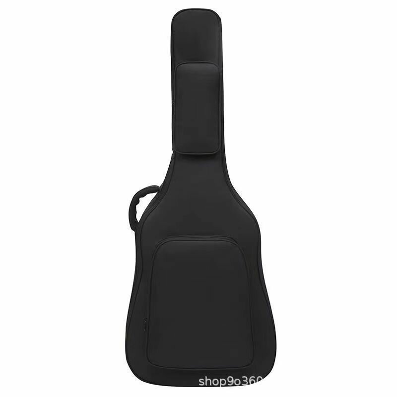 Чехол утепленный для акустической, классической, электроакустической гитары 4/4 (41 дюйм) с ручкой и двумя карманами . Черный