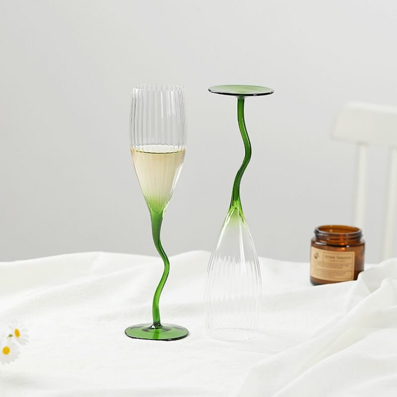 Набор бокалов для рисового вина с позолотой, набор для саке с декантером и рюмками