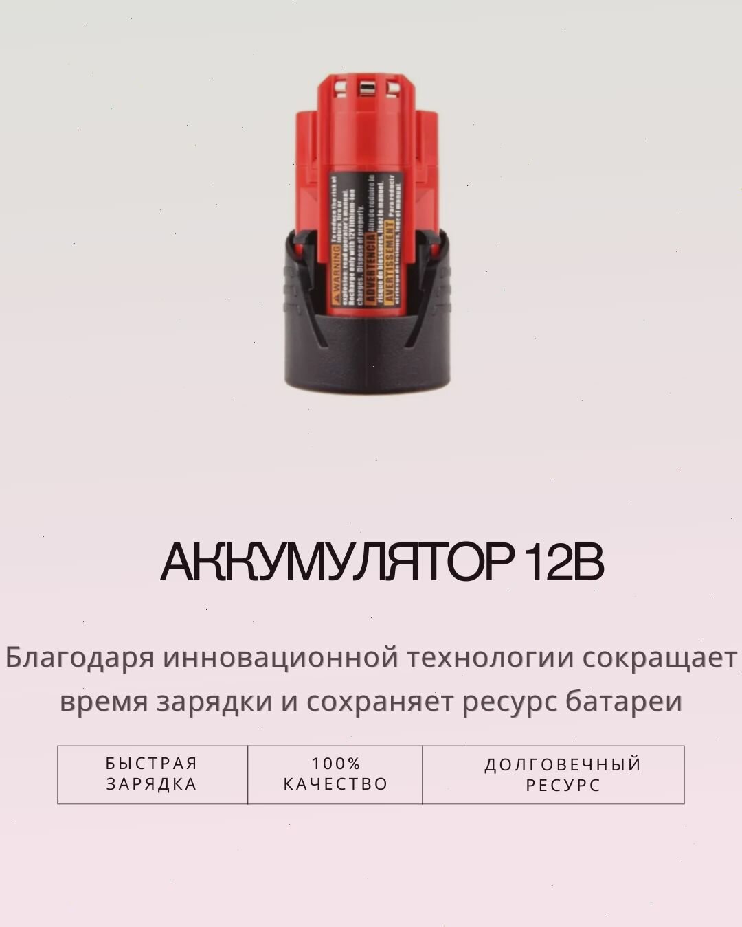 Аккумулятор для Milwaukee M12 CH-0