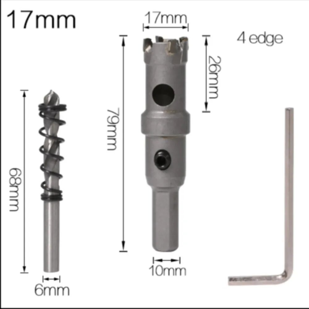 Сверло и коронка из кобальтовой стали для металлообработки, 12-160 мм, в ассортименте