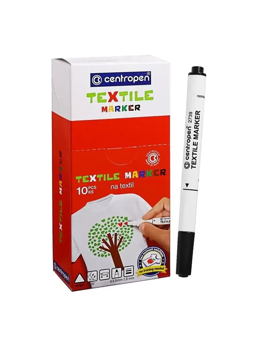 Маркер для ткани 3.9 мм, цвет чёрный