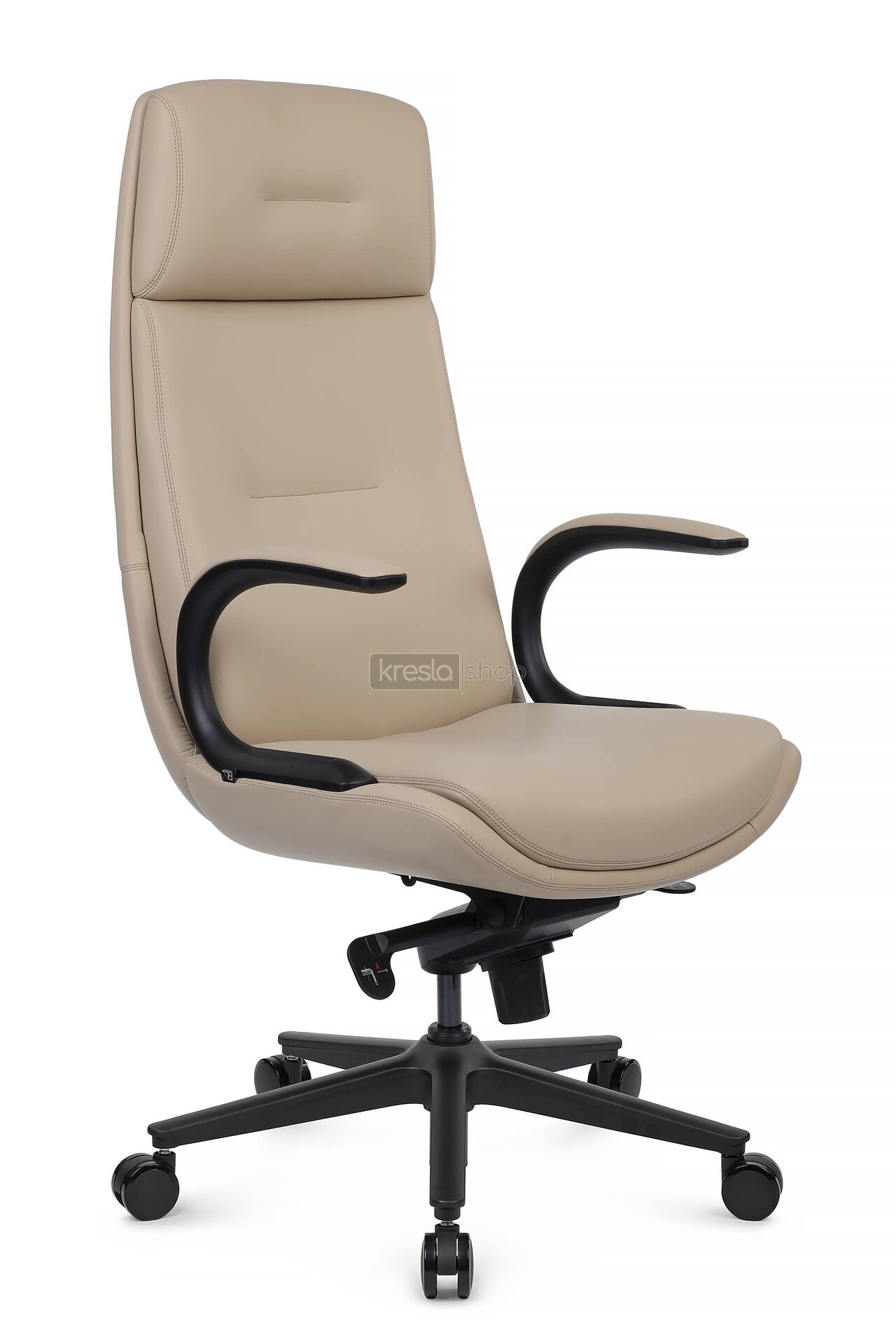 Кресло для руководителя Riva Design Dante A2561-12 бежевая премиум экокожа