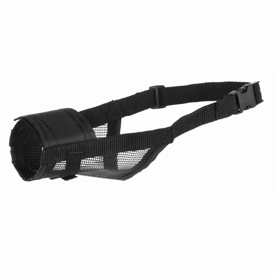 Намордник Trixie 19262 S-M, нейлон, обхват морды около 14-20см, с сеткой