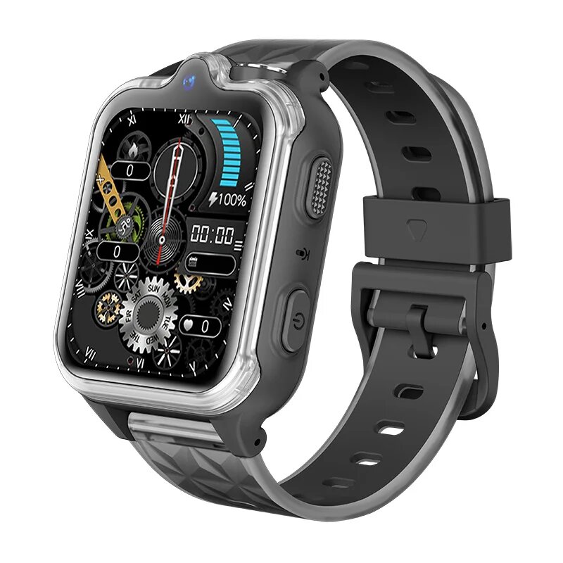 Wonlex Детские Смарт-часы с двойной камерой 4G Детские часы GPS Местоположение в реальном времени 2 + 16 ГБ Монитор сердечного ритма Приложение Загрузка Smartwatch Детские