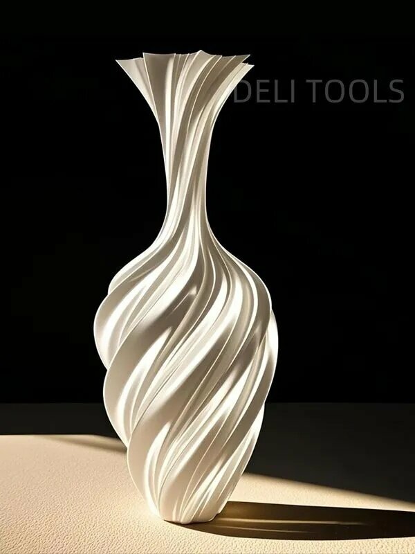 Ваза "3d", 25 см , Биопластик, 1 шт