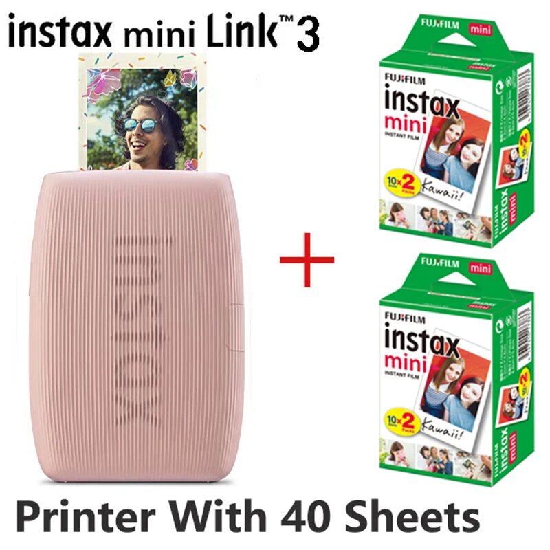 FUJIFILM INSTAX MINI LINK3 фотопринтер Printer Add 40Sheets