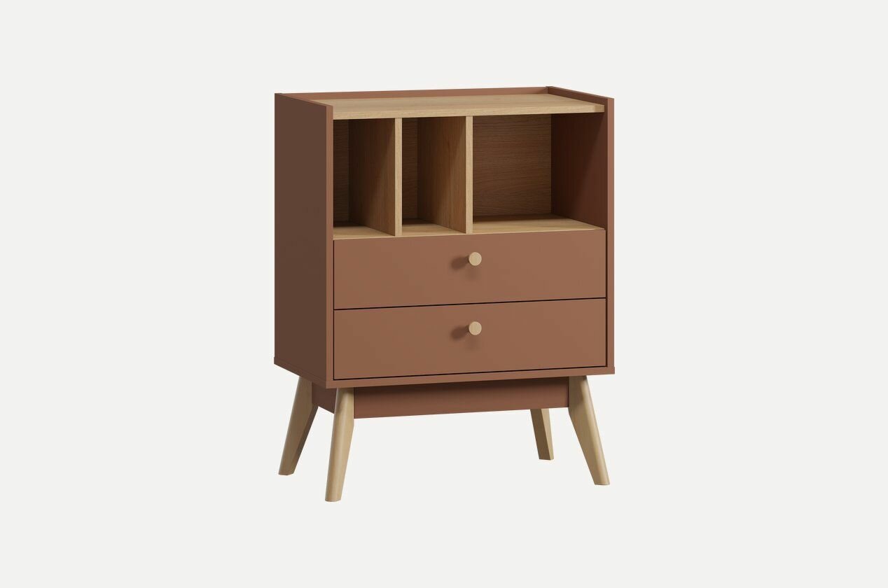 Комод Торвалль-2 Terra, divan.ru, 68х40х87 см, оранжевый, лдсп