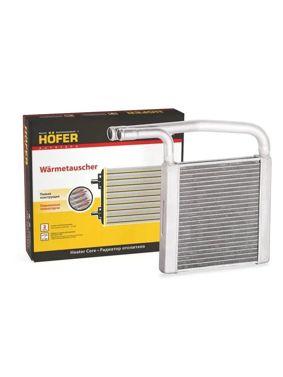 Радиатор отопителя ВАЗ 2190, Datsun (алюм.) OEM 2190-8101060 HOFER, HF 730 234