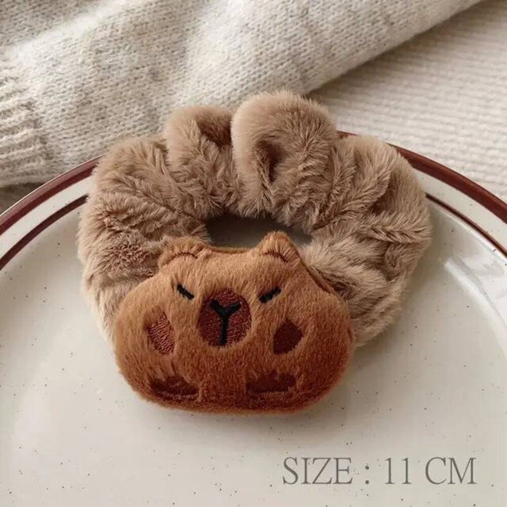 Плюшевая кольцевая повязка на голову в виде большой кишки от Sanrio (2025 год), повязка на голову с бантом в стиле Hello Kitty Kawaii для девочек, аксессуар для волос MINISO Cartoon High Elasticity Hair Accessory.