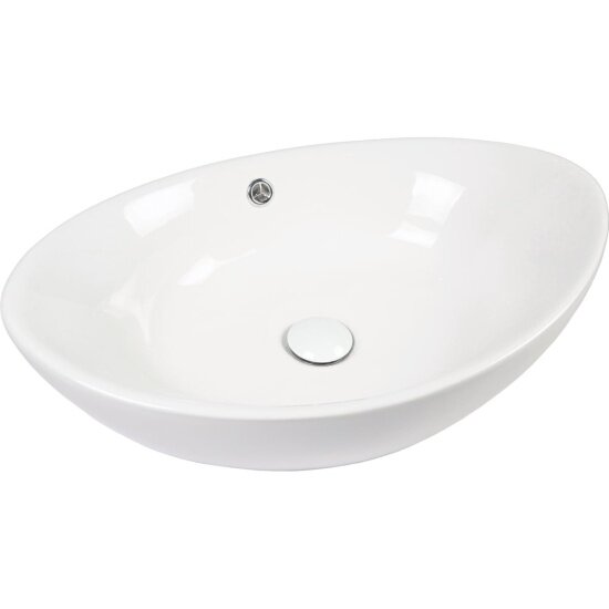 Раковина Bond S55-590 накладная овальная 59*38*19см белая