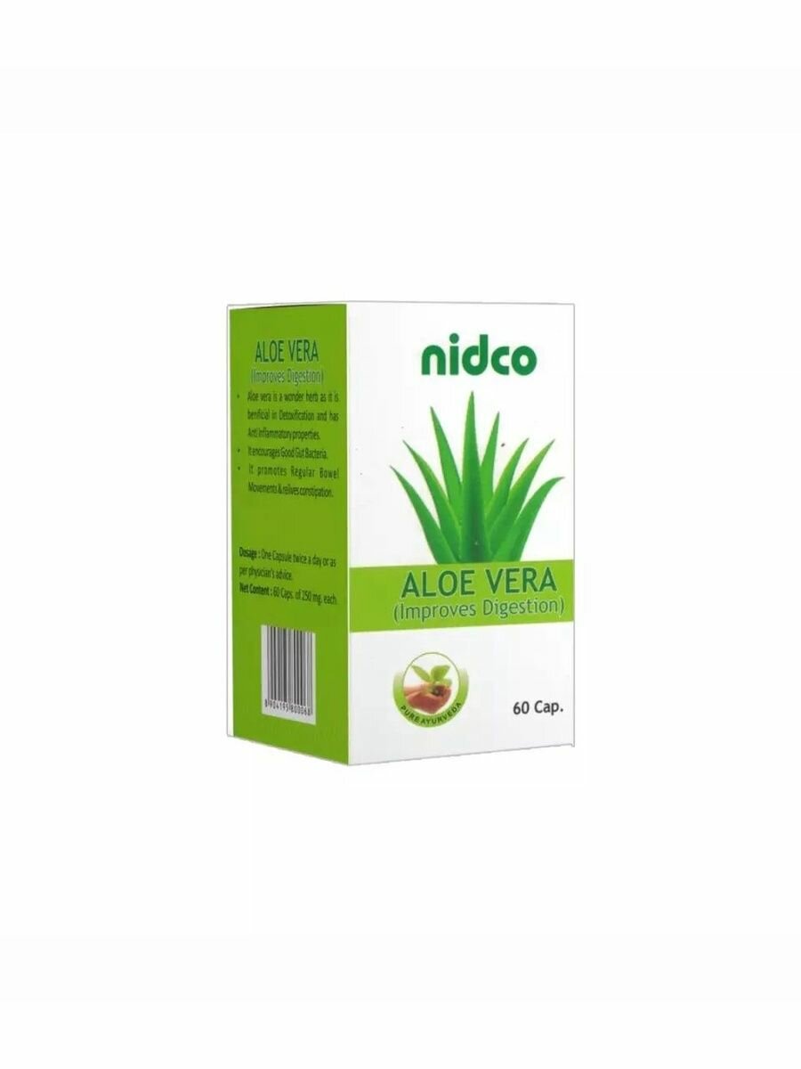 Алоэ Вера Нидко - для пищеварения / Aloe Vera Nidco 250 мг 60 кап