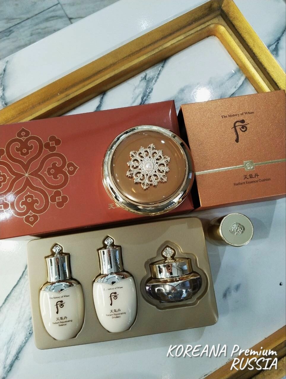 The History of Whoo Кушон тон:21+запаска+ промо, Cheongidan Radiant Essence Cushion SPF50+